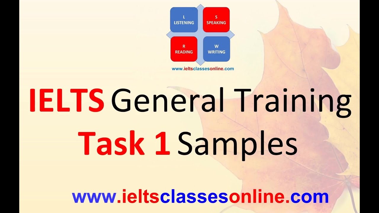 IELTS General Training Task 1 Sample Letters - YouTube