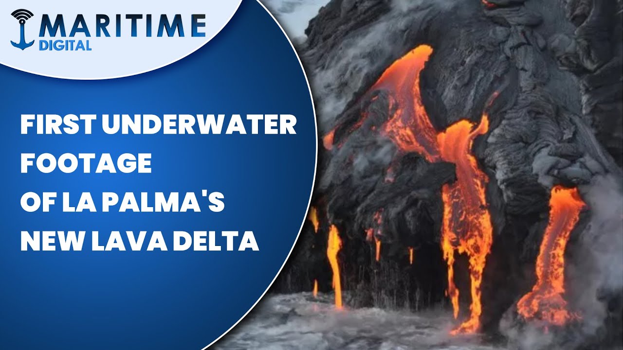 First Underwater Footage of La Palma's New Lava Delta - YouTube