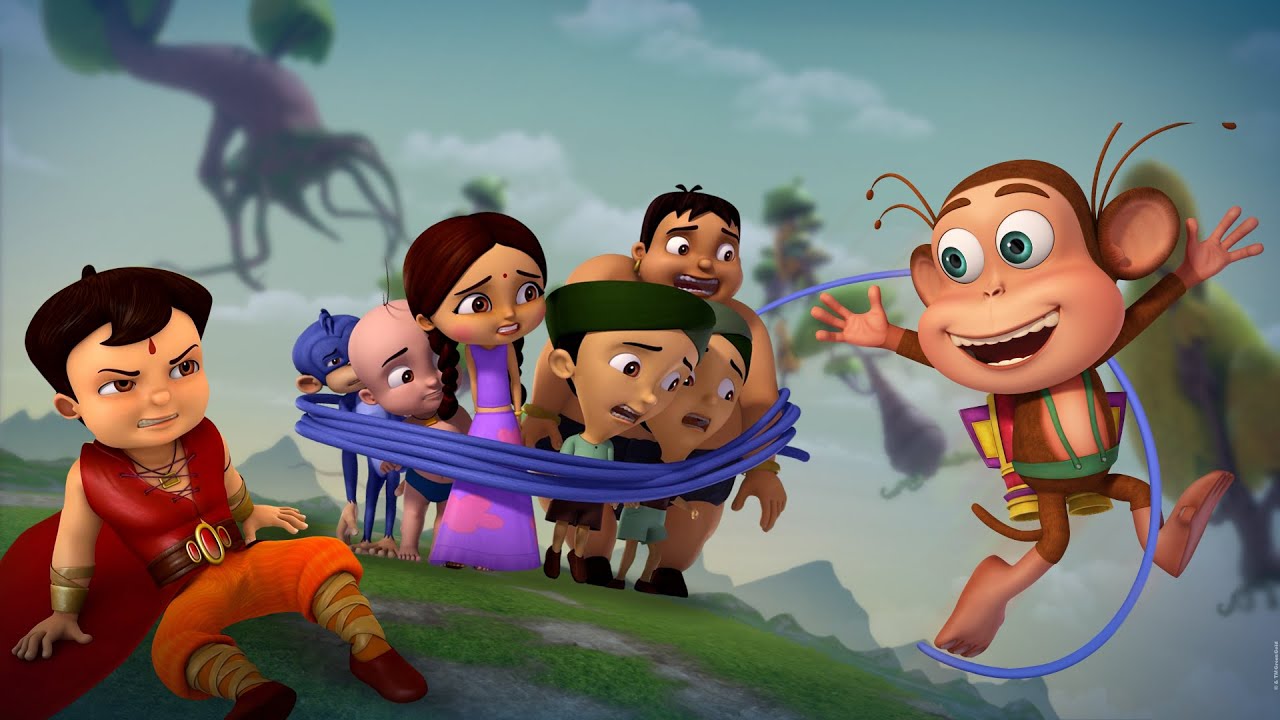 Super Bheem - Alien Monkey Trouble | Cartoon for Kids in Hindi | Funny ...