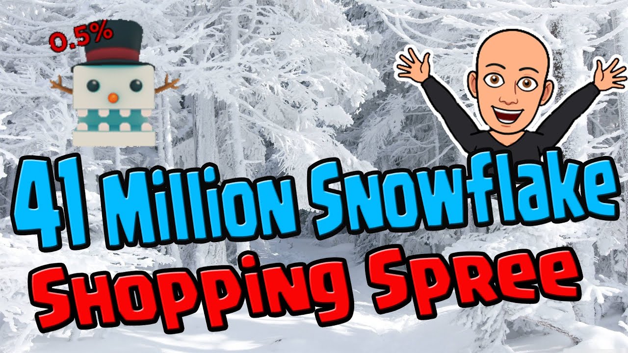 41 Million Snowflake Shopping Spree | Giant Simulator | Roblox - YouTube