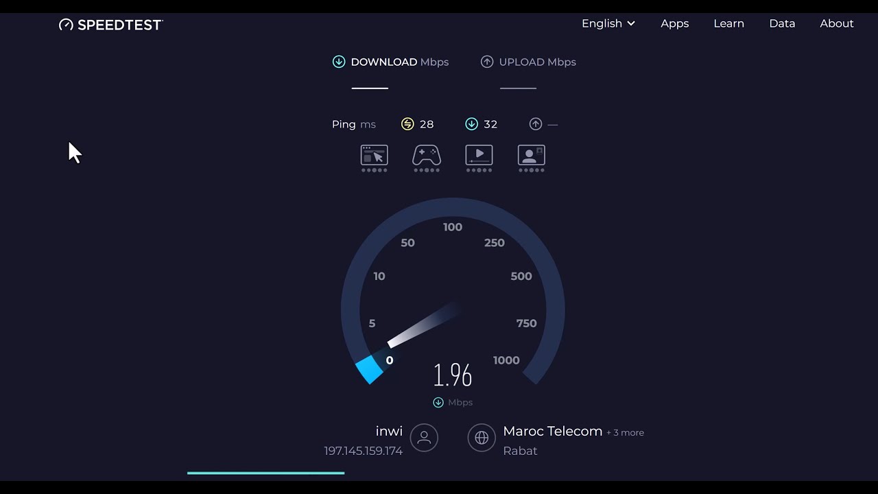 Test Speed Fibre Optique Inwi : 100 Mbps, (Wireless 5 GHz), Router ...