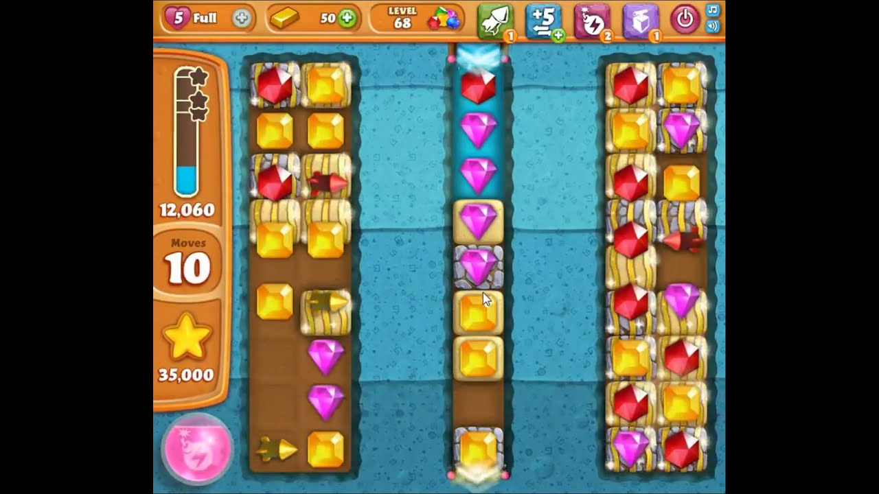 Diamond Digger Saga Level 68 - YouTube