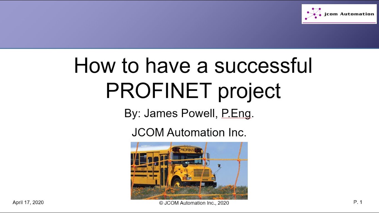 How to have a successful PROFINET project - YouTube