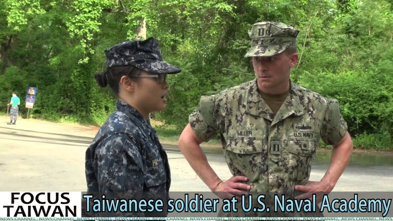 Female Taiwanese soldier at U.S. Naval Academy (preview) - YouTube