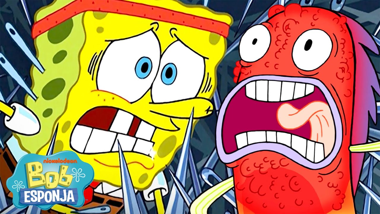 Personajes de SpongeBob lastimándose por 45 minutos seguidos 🤕 | Bob ...