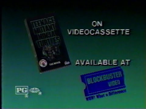 TMNT Teenage Mutant Ninja Turtles - VHS Release (1990) TV Commercial