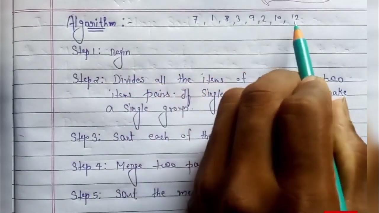 Marge Sort Definition Technique And Its Algorithmmarge Sort Technique Youtube