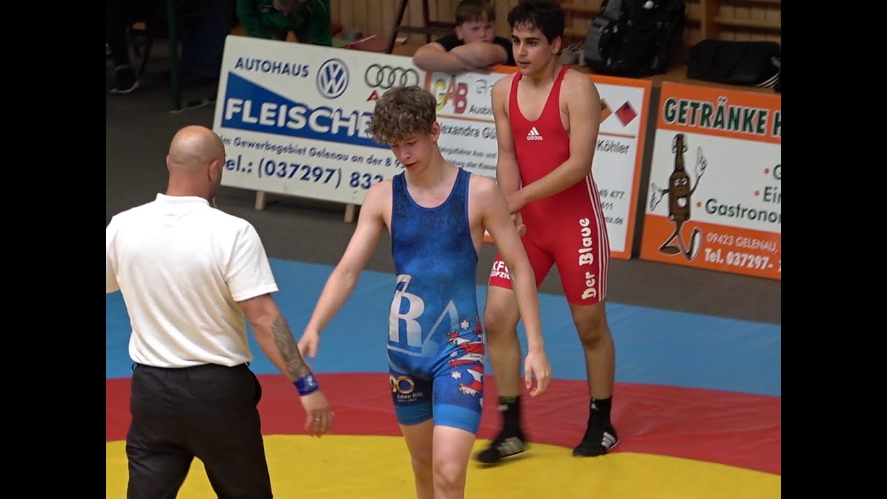 Wrestling / Ringen, A-Jugend, Erzgebirgscup Gelenau 2022, Greco, 71 kg ...