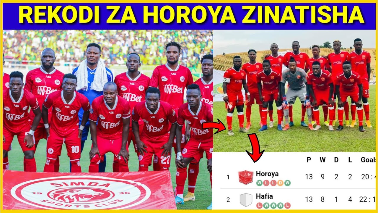 HIZI HAPA REKODI ZA WAPINZANI WA SIMBA KIMATAIFA HOROYA ZINATISHA - YouTube