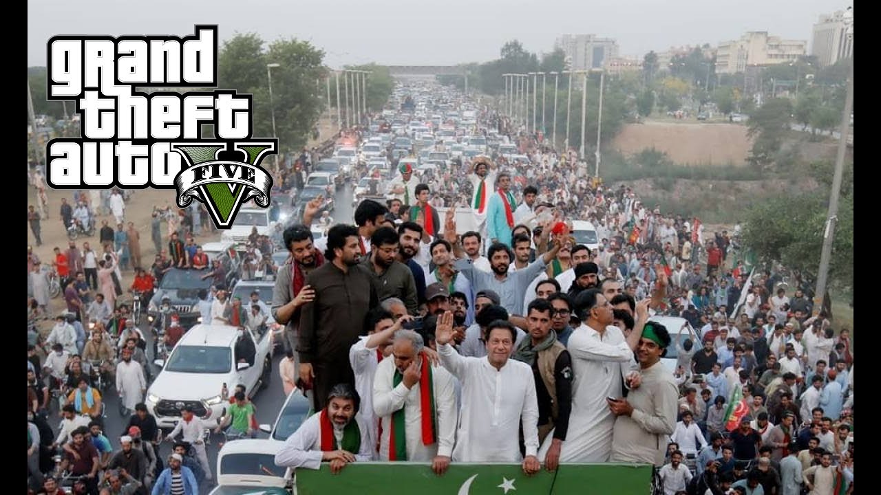 🇵🇰 Imran Khan Rally Towards Parliament House | Protest in Gta 5 | Gta5 ...