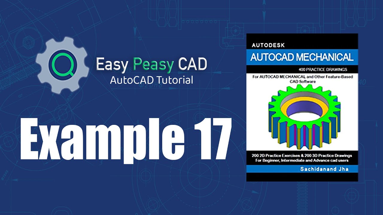 Solving Autocad Mechanical Example 17 Step-by-step FREE Guide! (Chamfer ...