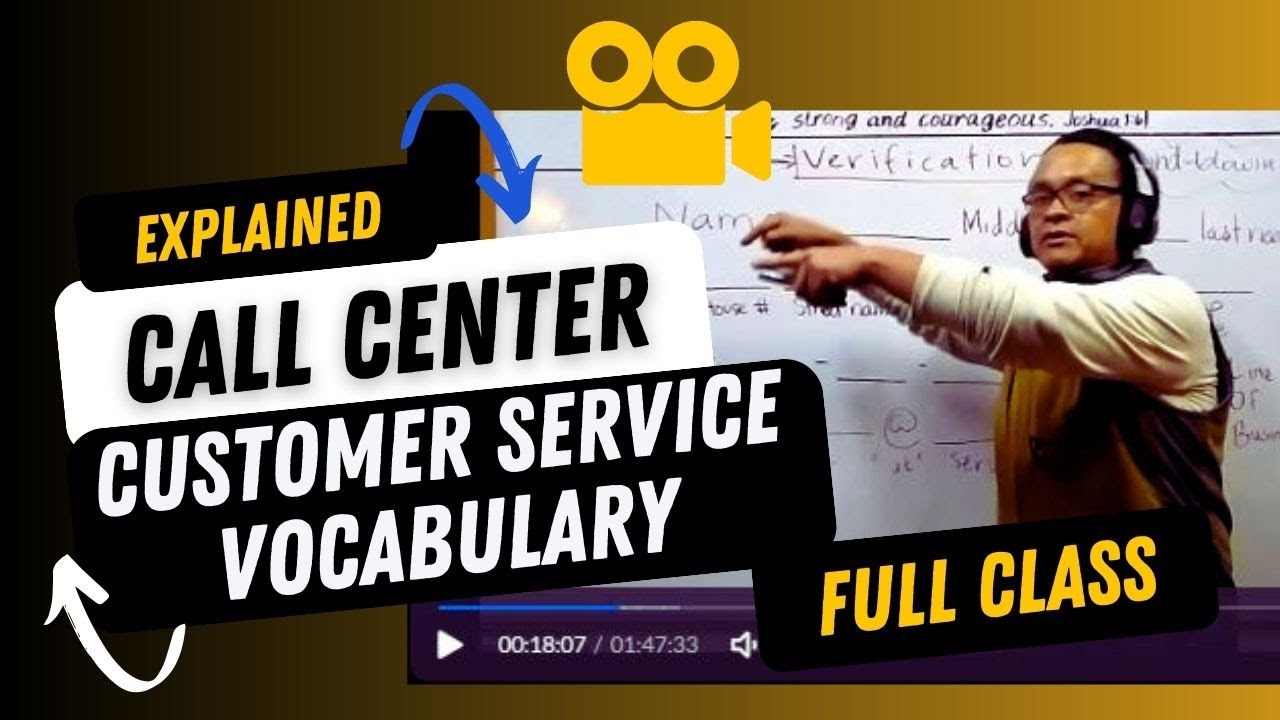 VIDEO CLASE • ESSENTIAL CUSTOMER SERVICE VOCABULARY FOR CALL CENTERS ...
