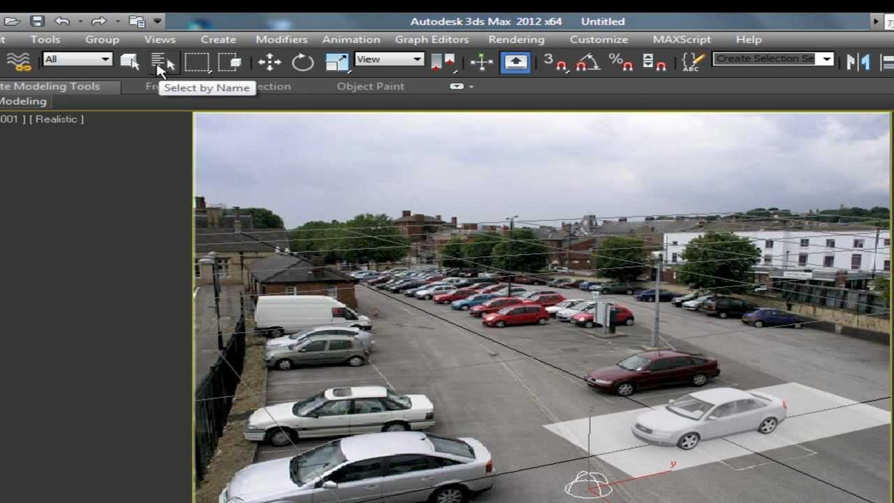 تطبيق matte/shadow & reflection في برنامج 3ds Max - YouTube