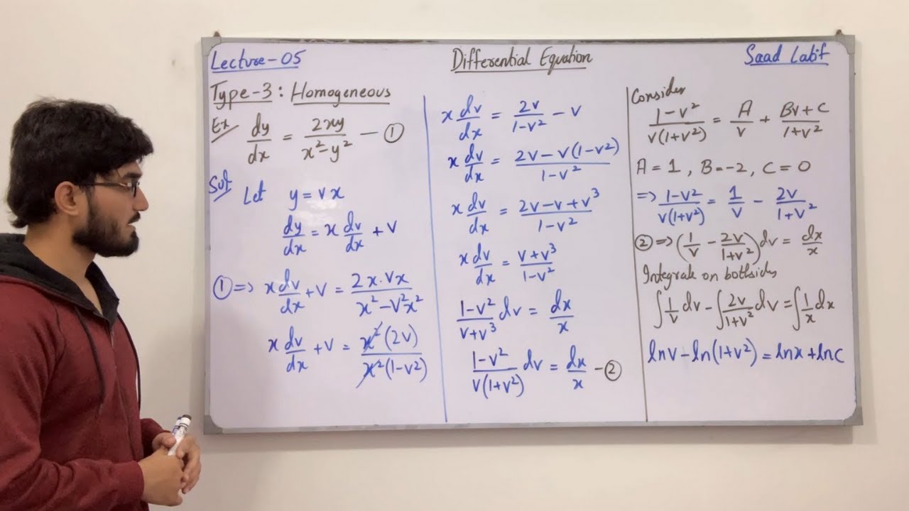 Lecture 5 || Homogeneous Differential Equation || Solution Of Ordinary ...
