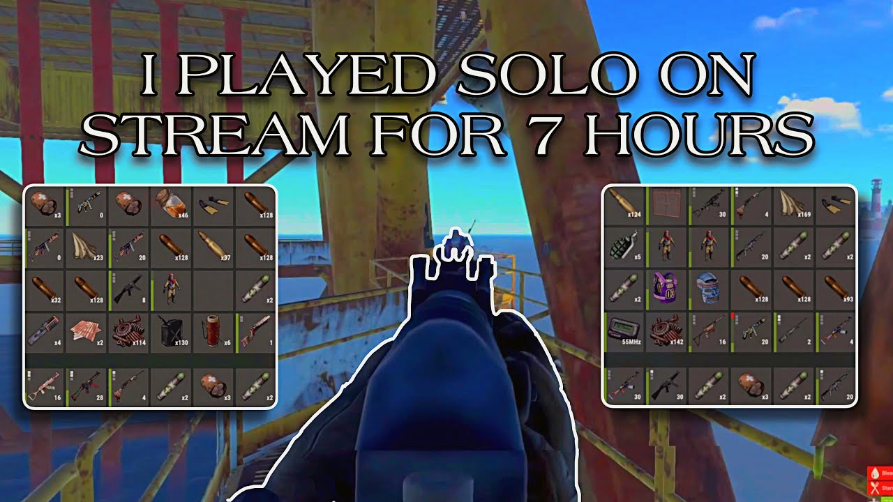 I Played Solo On Stream for 7 Hours - Rust Console - YouTube