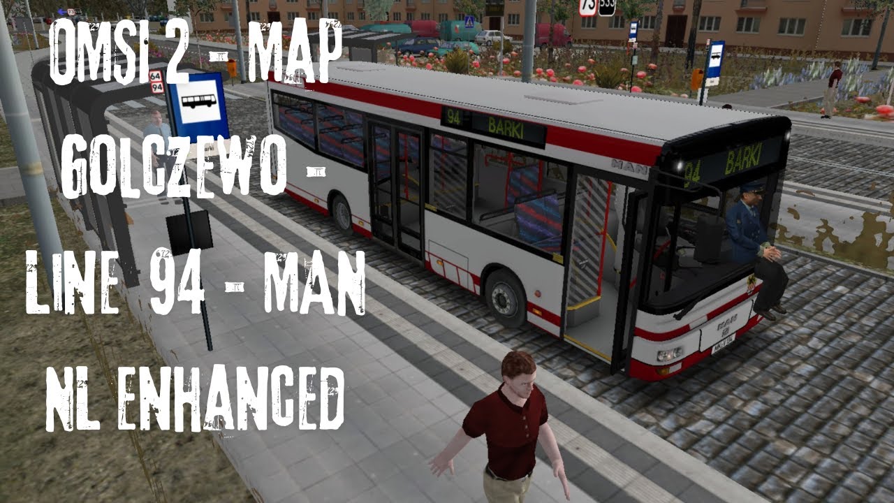 OMSI 2 - Map Golczewo - Line 94 - MAN NL Enhanced - YouTube