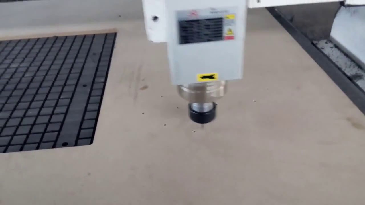 Vacuum table air cooled spindle 3d design - YouTube