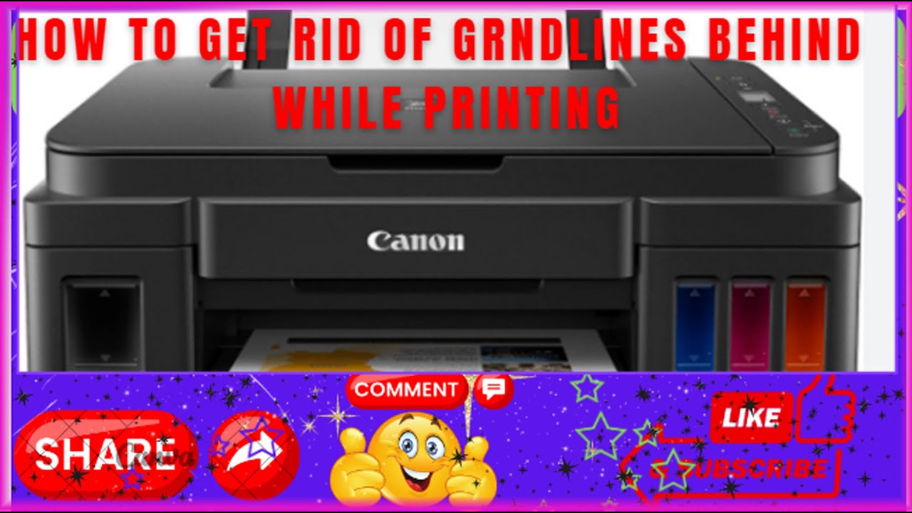 CANON PRINTER GRIDLINES KA SOLUTION HINDI MAI|How to solve canon color ...
