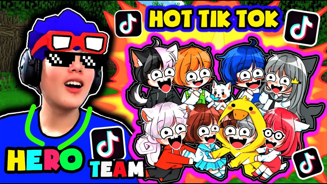 PHONG CẬN LẦN ĐẦU XEM HOT TIK TOK HERO TEAM SIÊU HÀI TRONG MINI WORLD 😂 ...