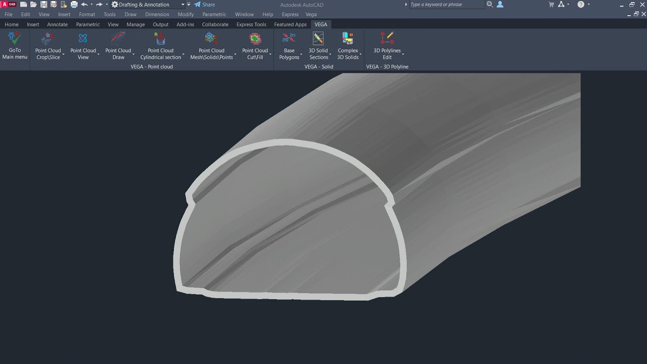 VEGA. From Point cloud to Revit. Create a 3D Solid from Point cloud of ...