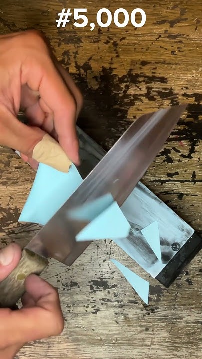 Sharpness Levels! #fyp #knife #knifesharpening #satisfying - YouTube