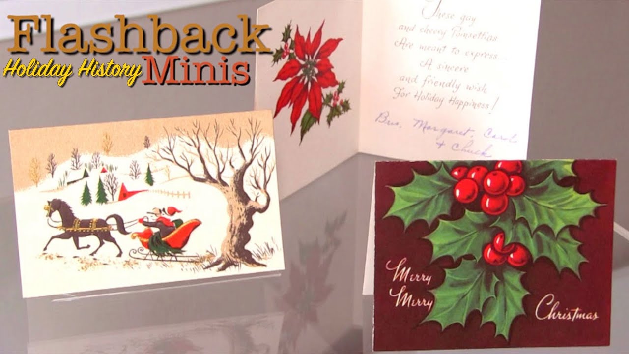 Flashback Minis: History of Holiday Cards - YouTube
