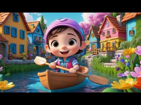 Row Row Row Your Boat Ripple River Drift | English Nursery Rhyme | Kids ...