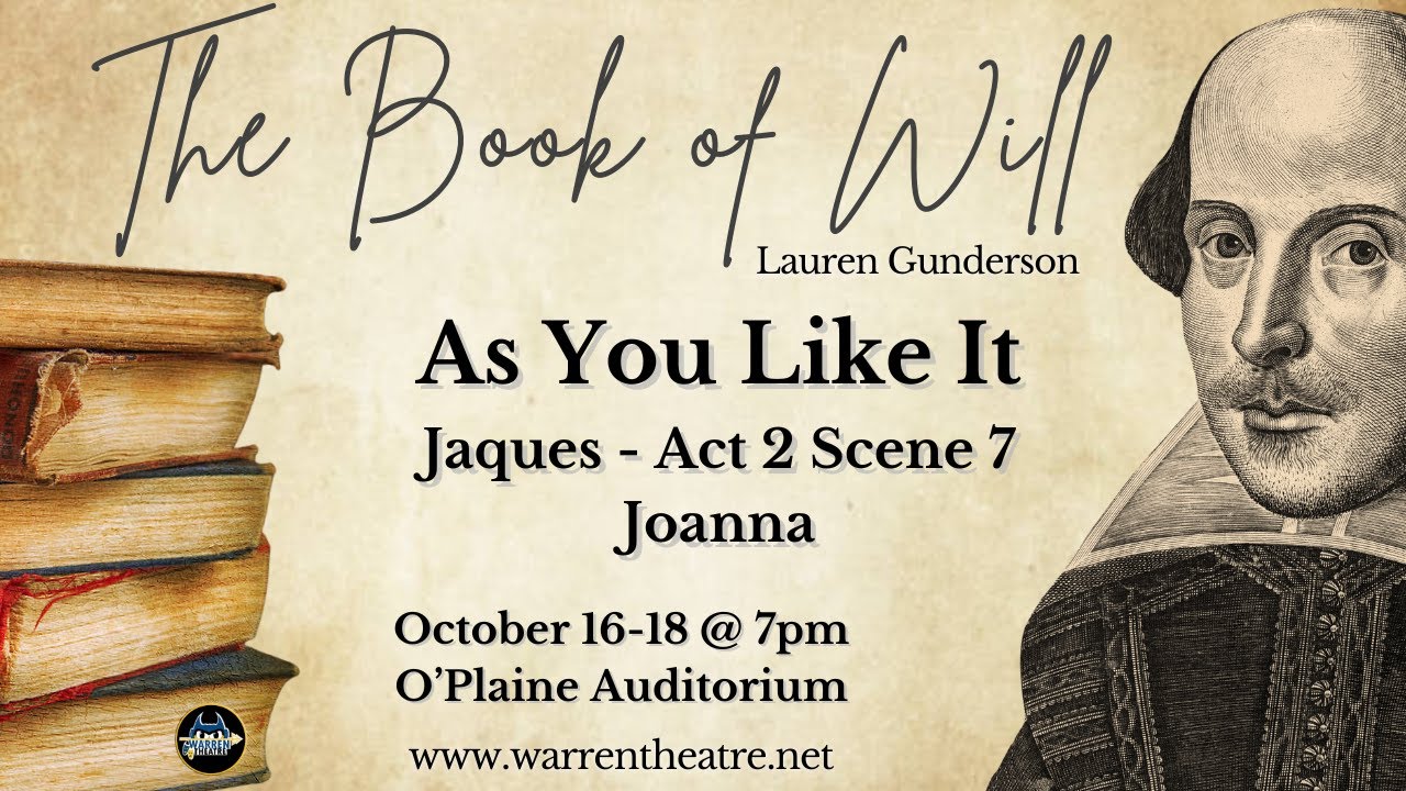 As You Like It - Jaques - Act 2 Scene 7 - Joanna - YouTube