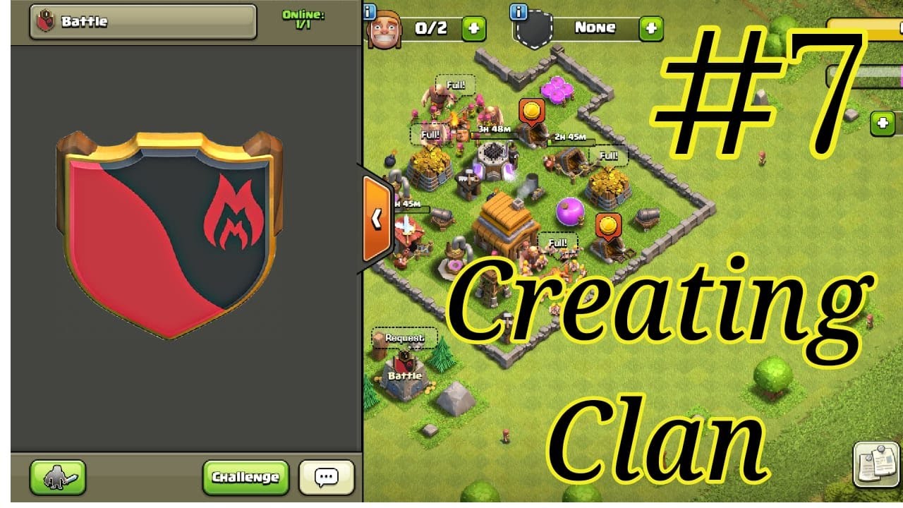 clash of clans gameplay #7 | how to create a clan in clash of clans | # ...