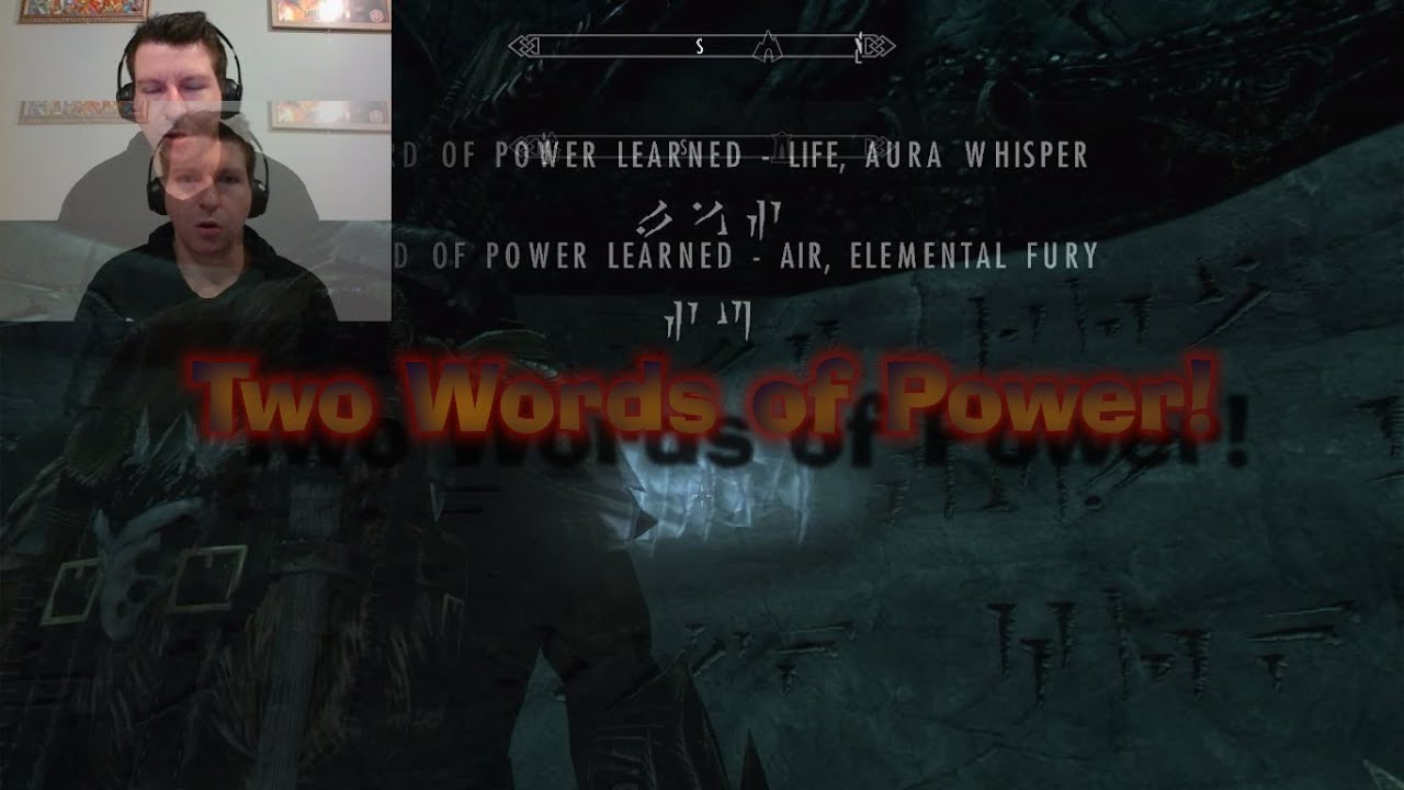 Elder Scrolls V: Skyrim, Part 197- Two Words of Power! - YouTube