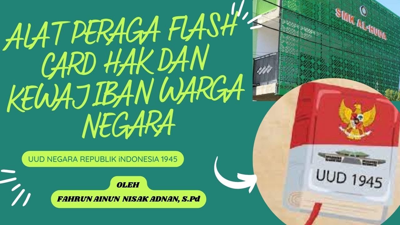 ALAT PERAGA FLASH CARD KARTU HAK DAN KEWAJIBAN WARGA NEGARA - YouTube