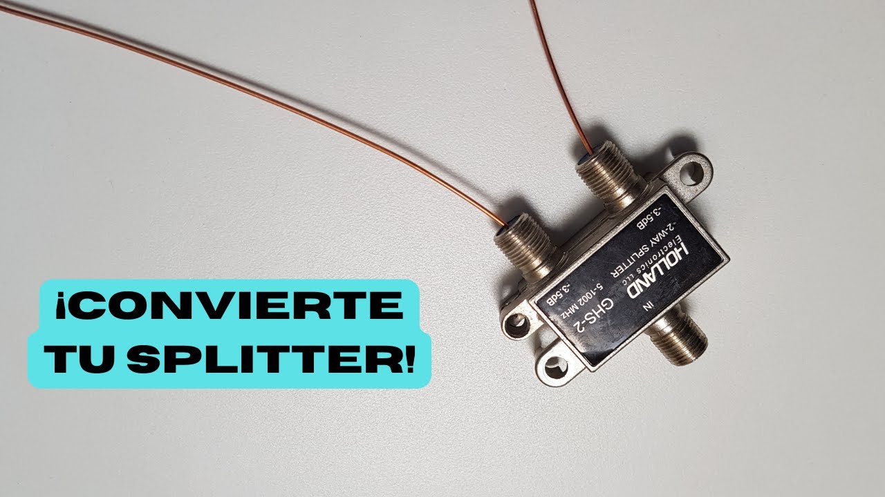 Antena Casera TV ¡CONVIERTE TU SPLITTER!👍 MAS CANALES DE TV GRATIS Solo ...