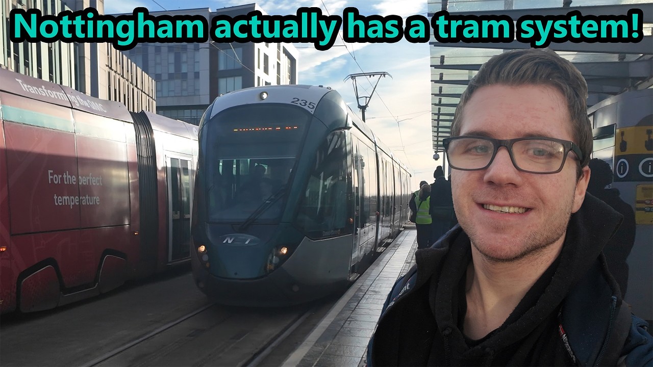 A little ride on Nottingham's NET Tram System! - YouTube