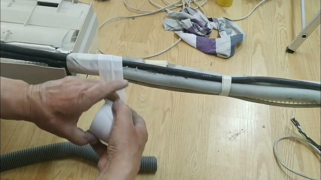 Установка кондиционера своими руками. Полная версия.#кондиционер # ...