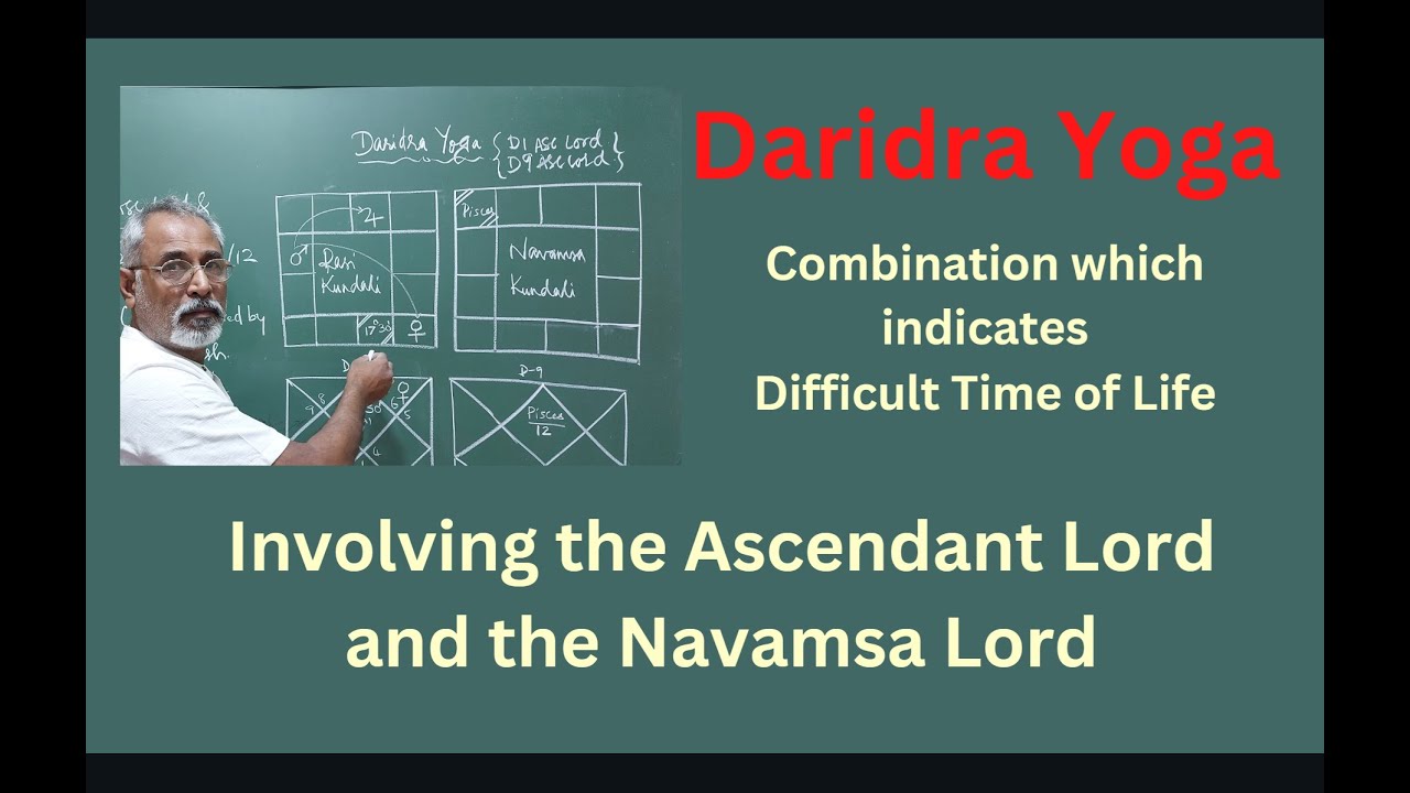 Class - 427 // Daridra Yoga - Involving the Ascendant lords of D1 and ...