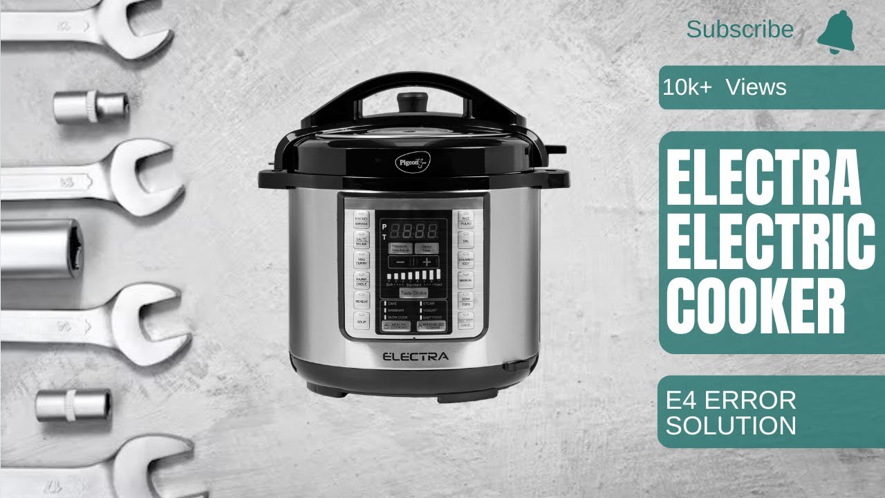 Pigeon Electra electric cooker E4 error permanent solution | pigeon ...