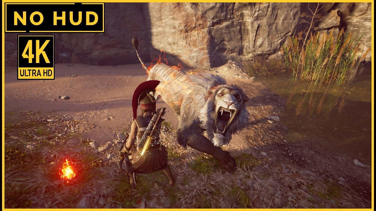 Assassin's Creed Odyssey - Legendary Nemean Lion Boss Fight | No HUD ...