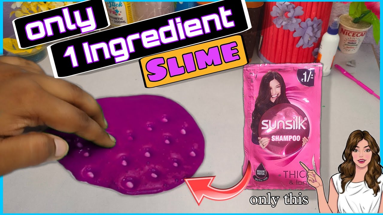 How to make no glue Shampoo slime !!!100% working//No Borax No ...