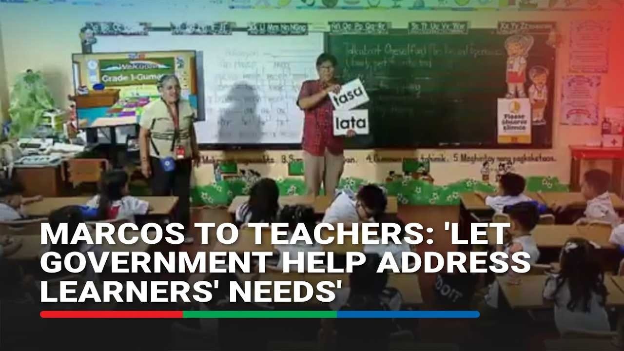 Marcos monitors class opening, urges teacher feedback to address ...