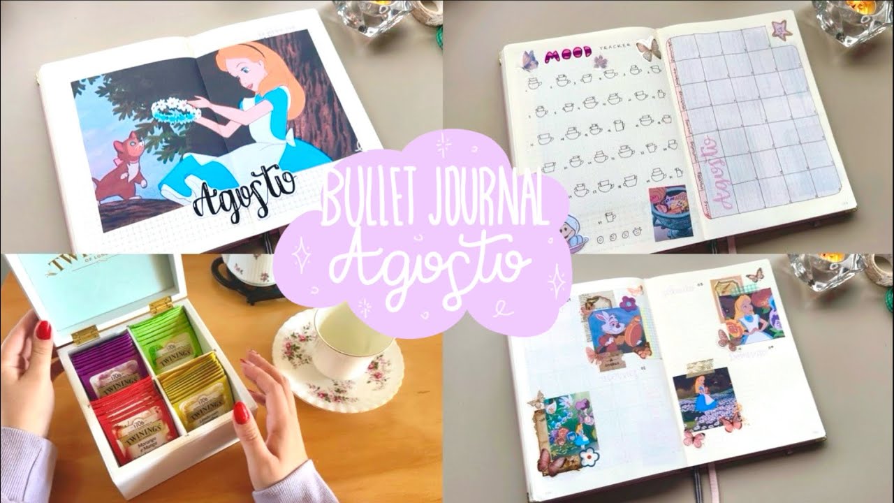 Bullet journal - Agosto - YouTube