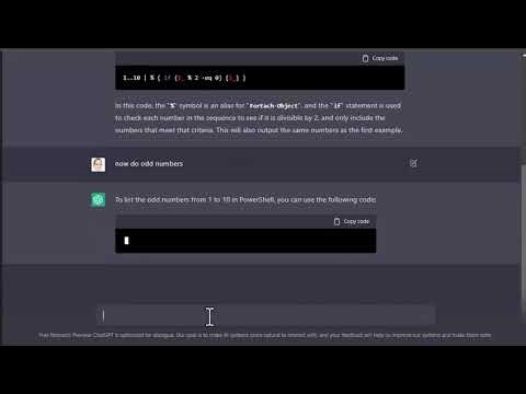PowerShell and ChatGPT Interaction - YouTube