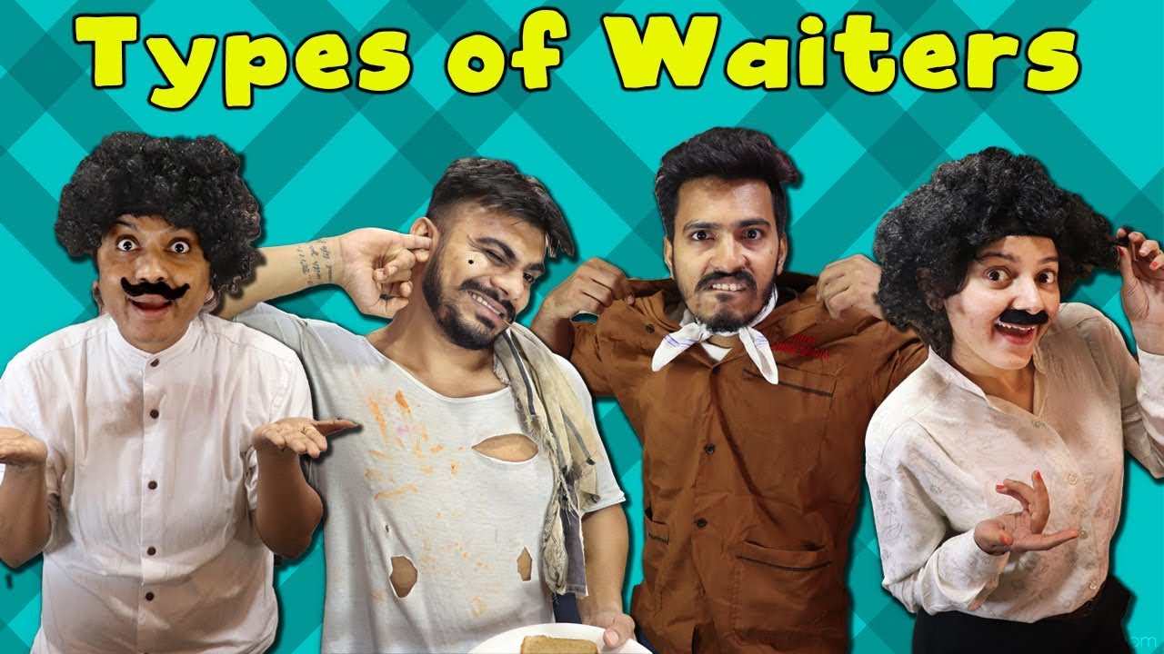 Types Of Waiters | Funny Video | 4 Heads - YouTube