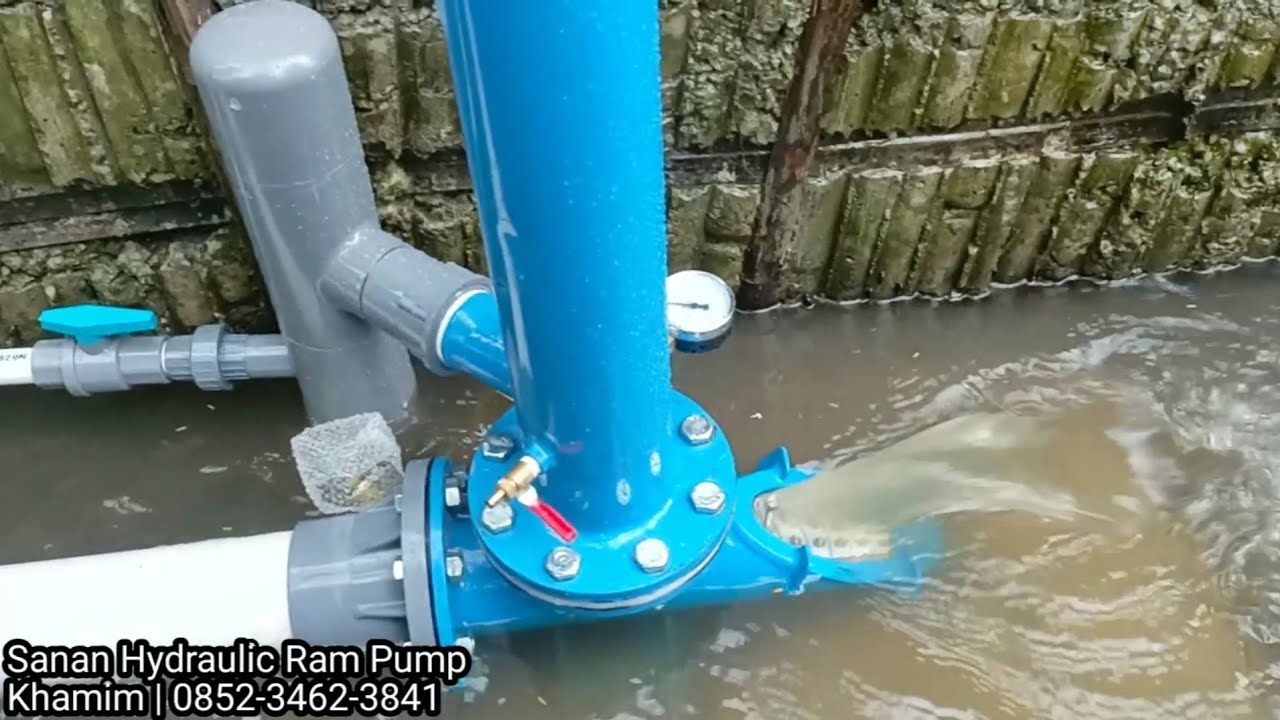 Elevasi input 60 cm Model FLAP 4 di Pasuruan Jatim, Pompa hidram, Sanan ...