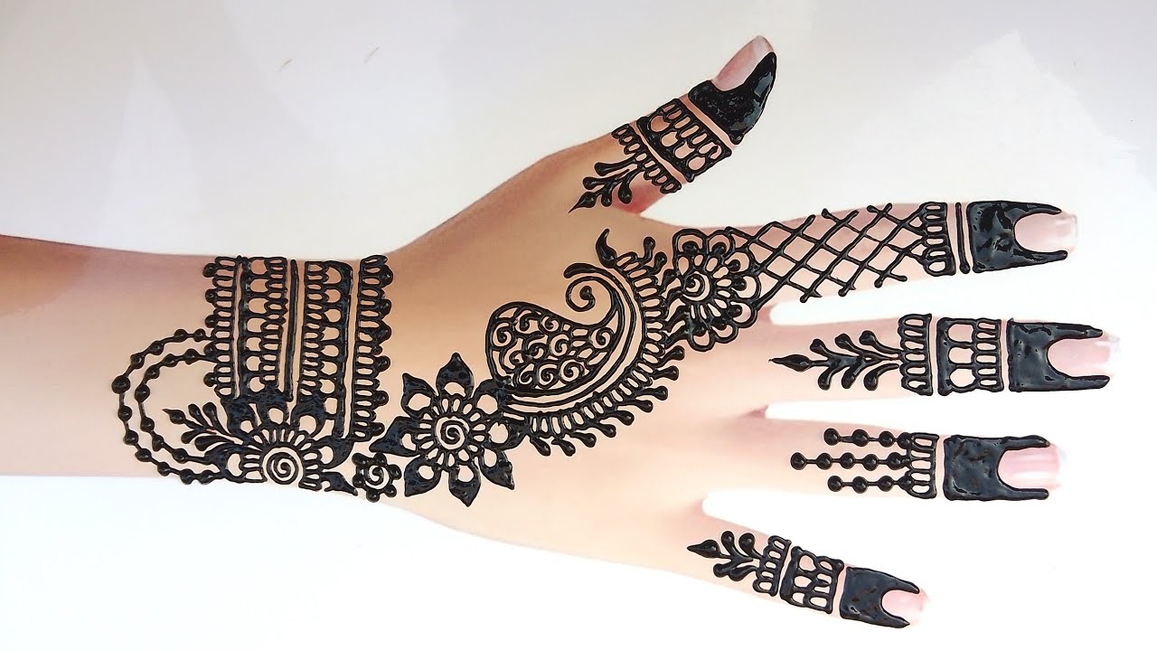 Beautiful Bail Mehndi Design|| Stylish Henna Design|| Gorgeous Mehndi ...