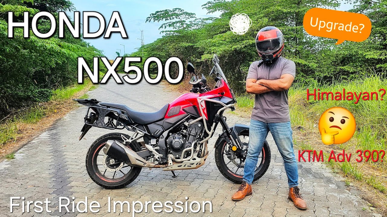 Honda NX 500 Fully Loaded with Accessories - First Ride Impression ...