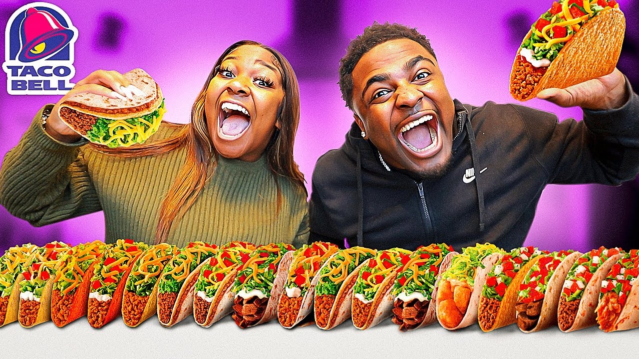 24 SPICY TACOS CHALLENGE! *TACO BELL MUKBANG* - YouTube
