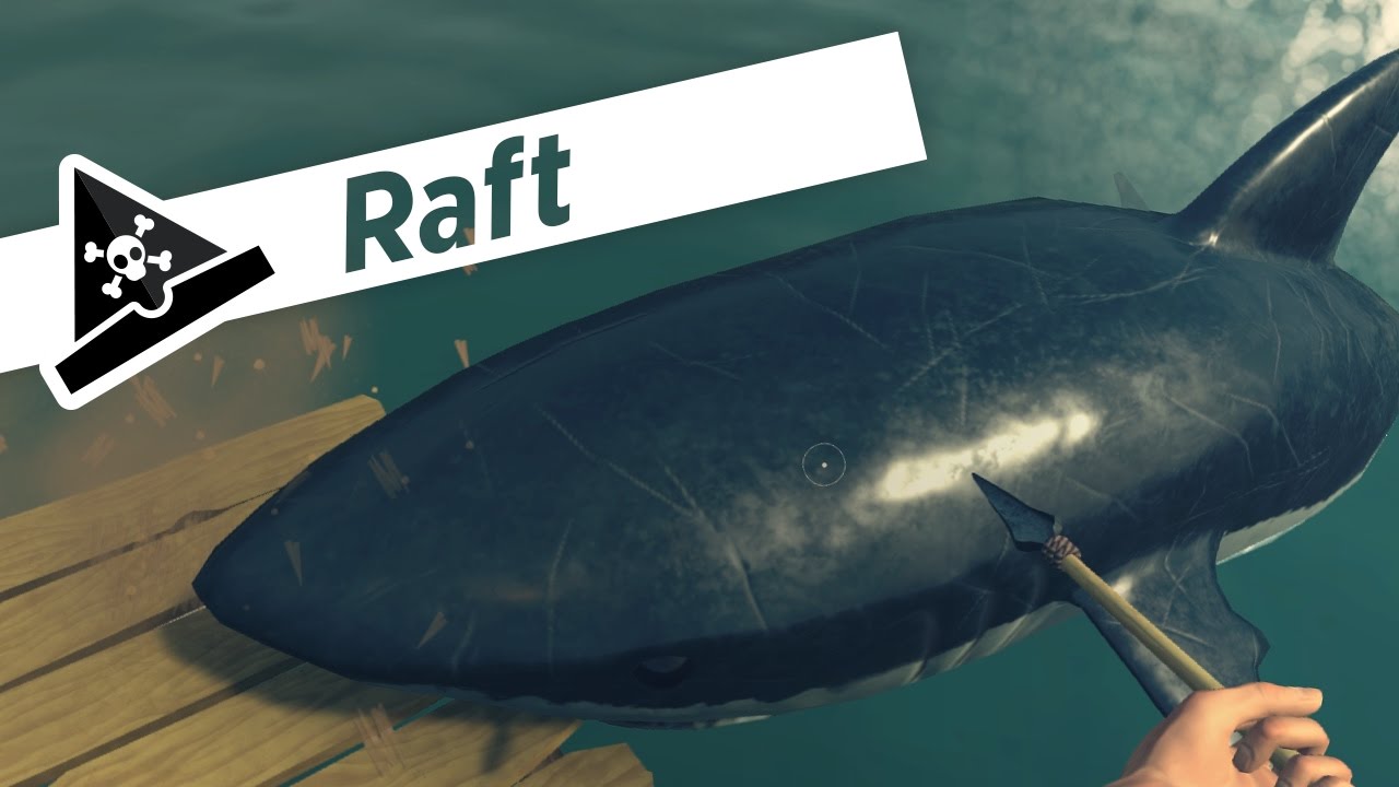 KILLER SHARK! - Raft gameplay - Awesome new survival - Raft Game! - YouTube