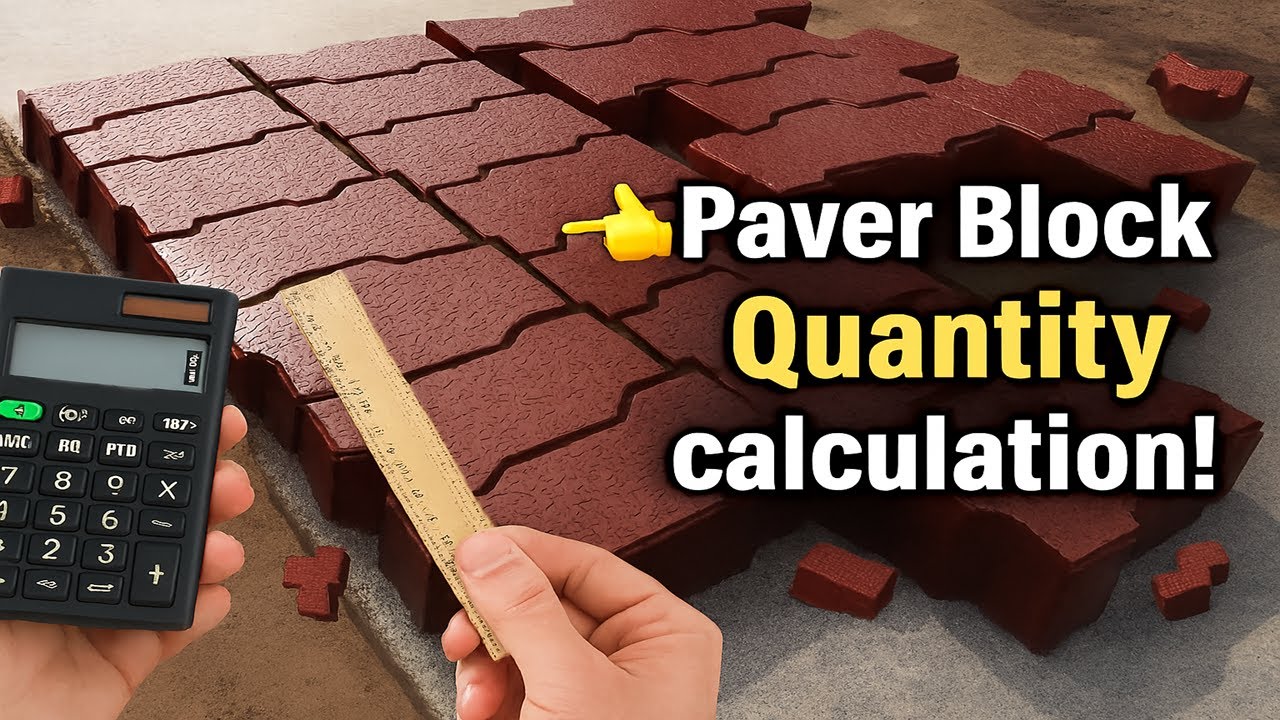 Paver Block Quantity | Calculation with Example | Paver Block for 1000 ...