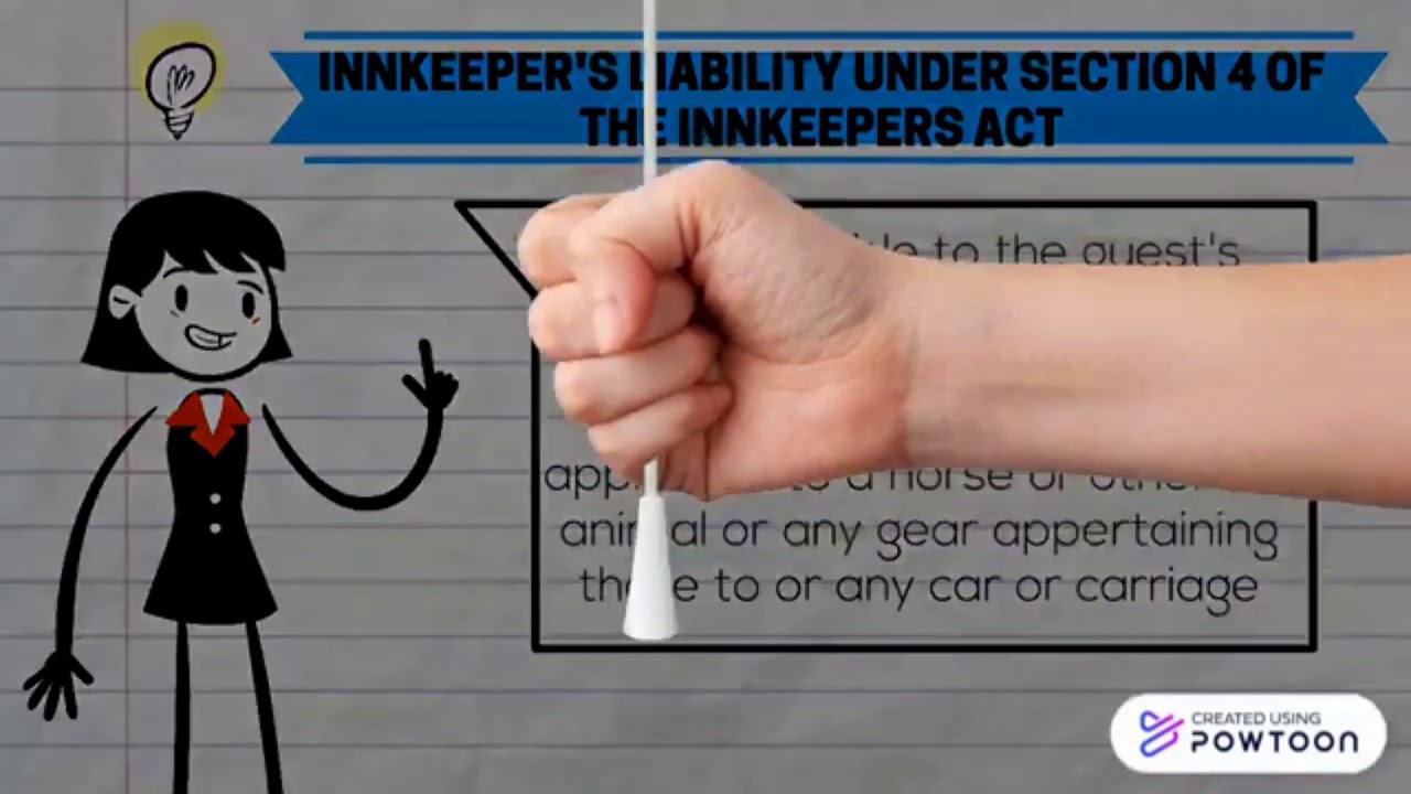 LIMITATION OF INNKEEPERS' LIABILITY - YouTube