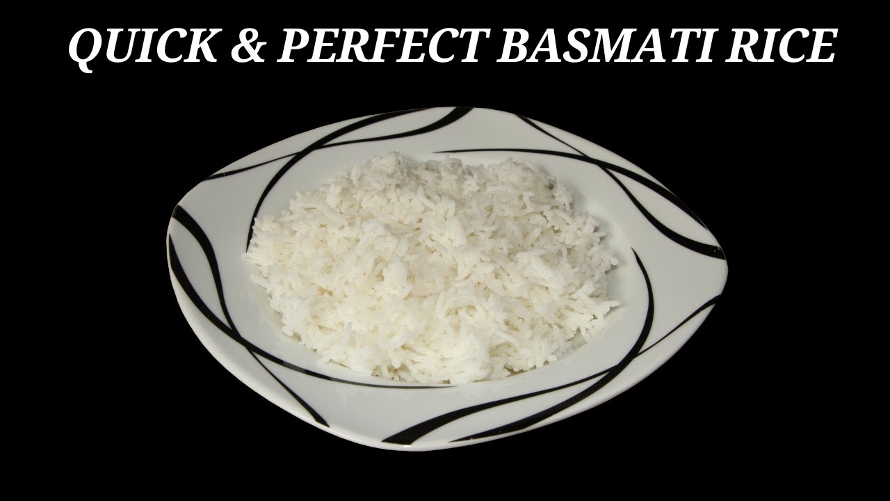 Perfect Basmati Rice..quick and non sticky - YouTube